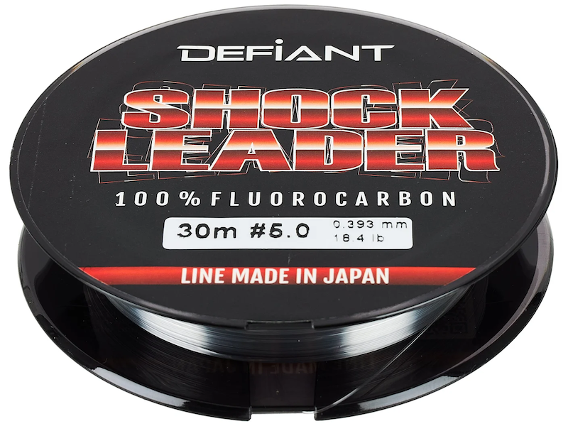 Defiant Shock Leader 100% Fluorocarbon — Lake Pro Tackle